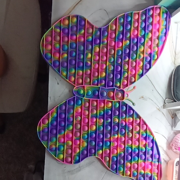 Toys | Colorful Butterfly Pop It Fidget Toy | Poshmark